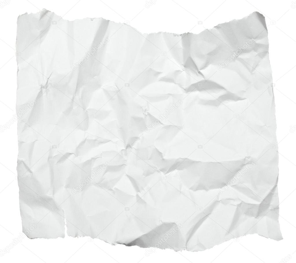 White crumpled note paper — Stock Photo © PicsFive #13700746