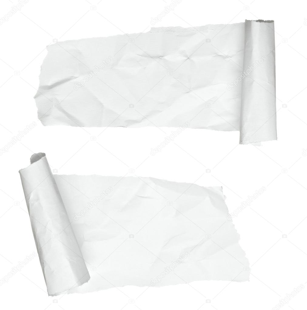 White crumpled curled note paper Stock Photo by ©PicsFive 13706375