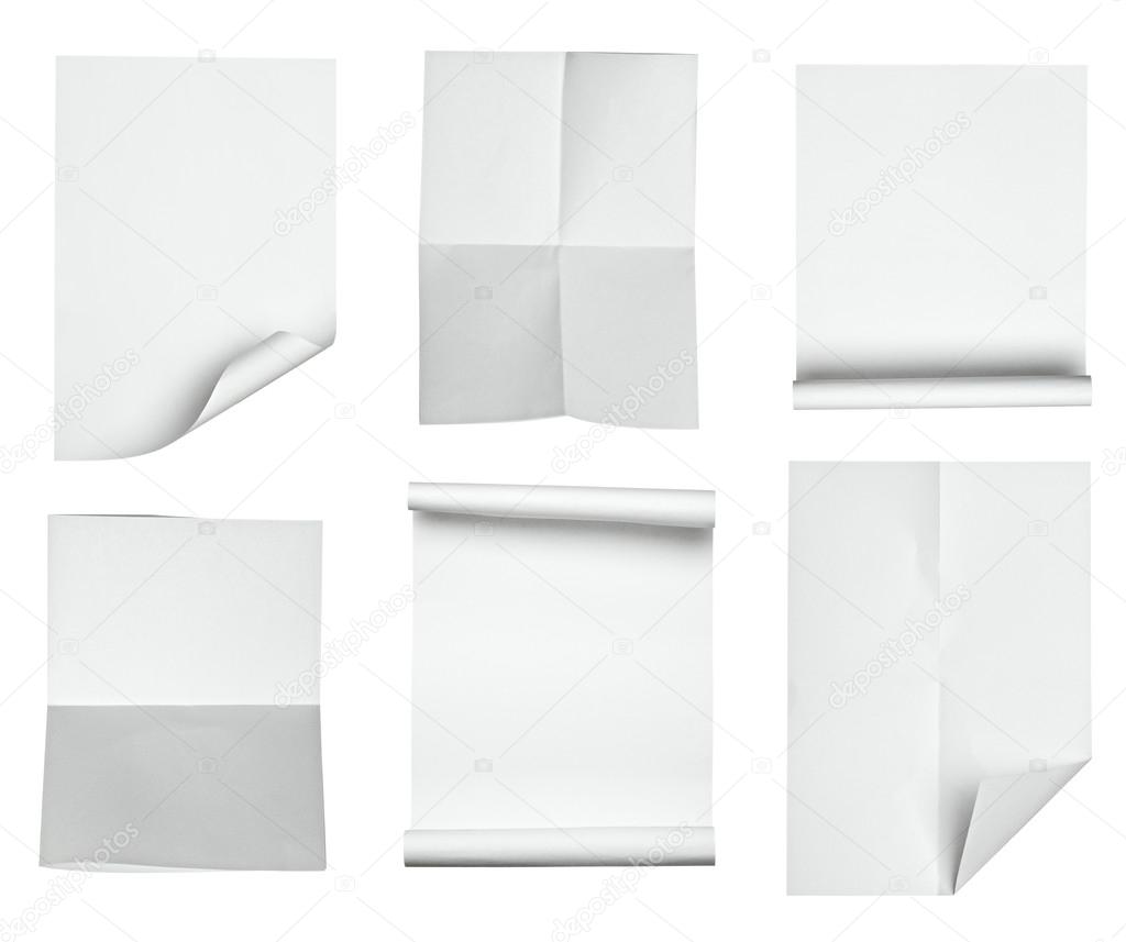 White paper with curled edge — Stock Photo © PicsFive #13707607