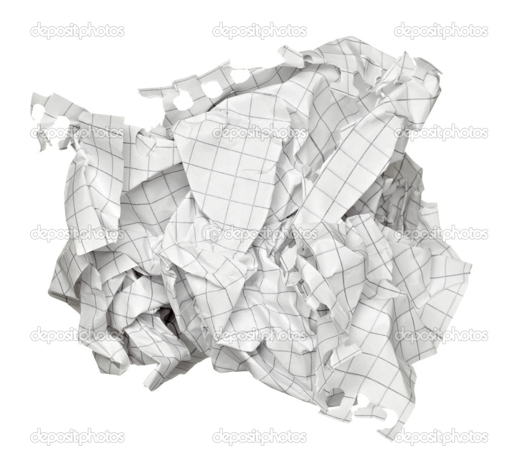 Paper ball crumpled garbage frustration Stock Photo by ©PicsFive 13722844