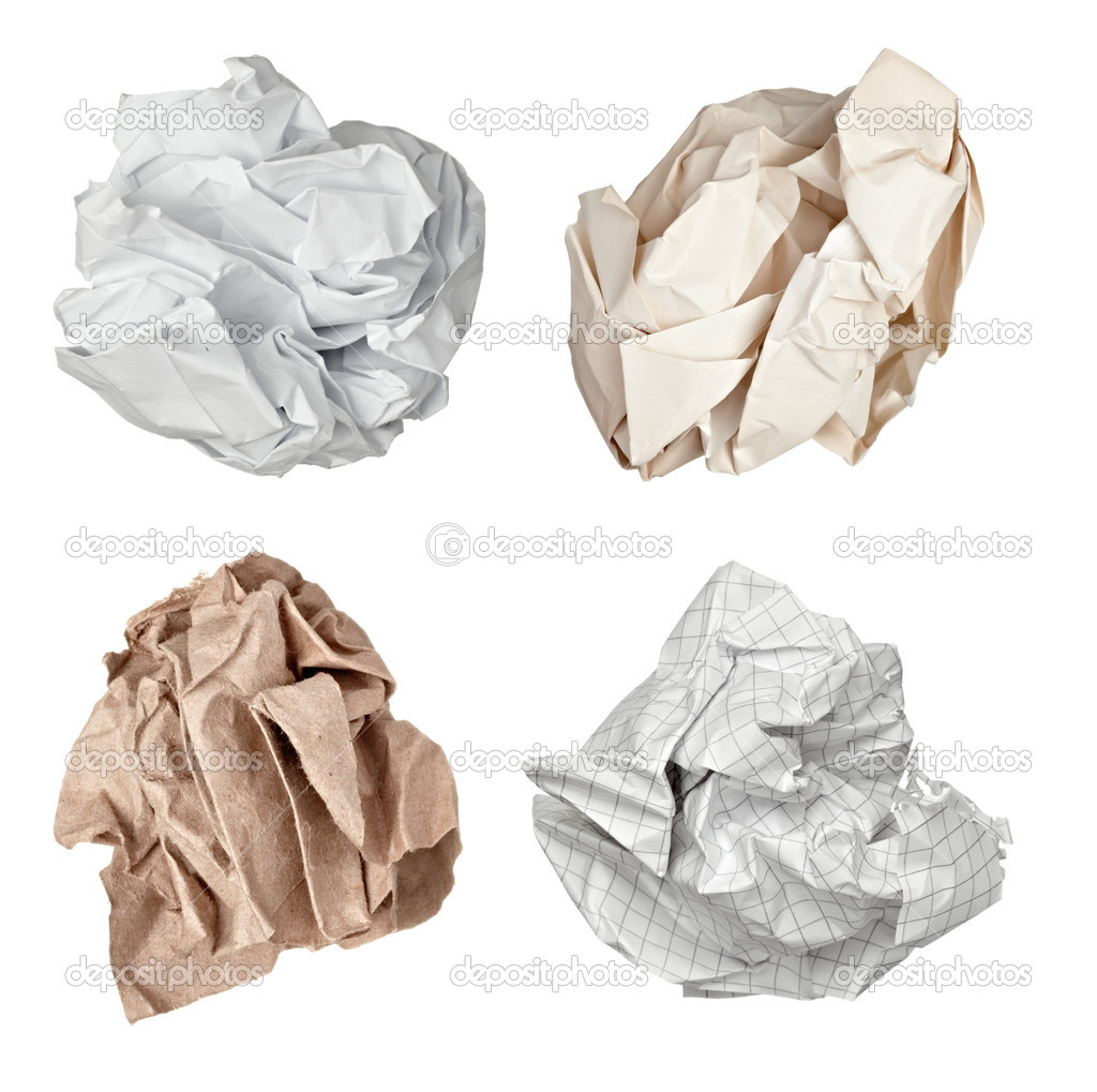 Paper ball crumpled garbage frustration Stock Photo by ©PicsFive 13736206