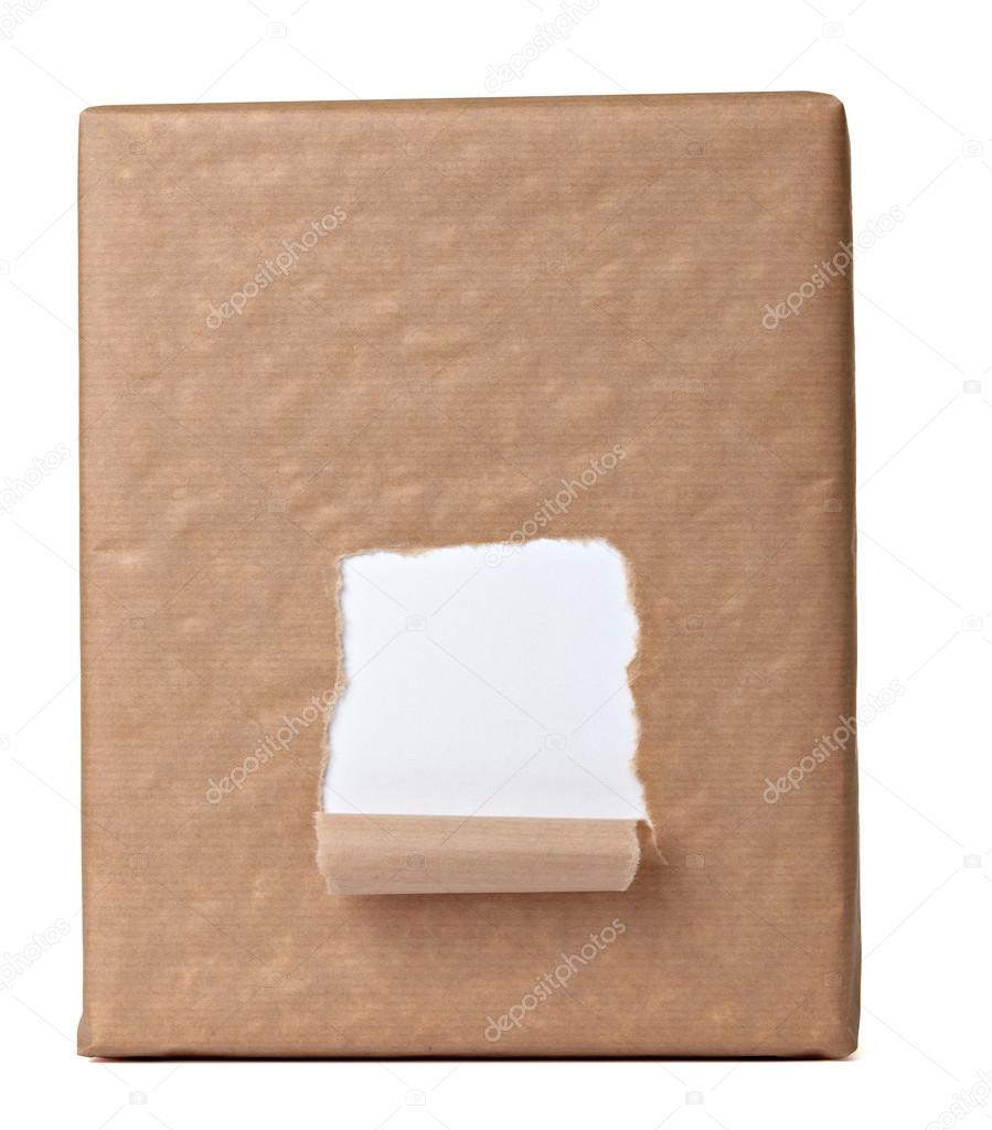 Ripped wrapping box package Stock Photo by ©PicsFive 13750920
