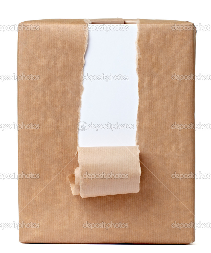 Ripped wrapping box package Stock Photo by ©PicsFive 13751115