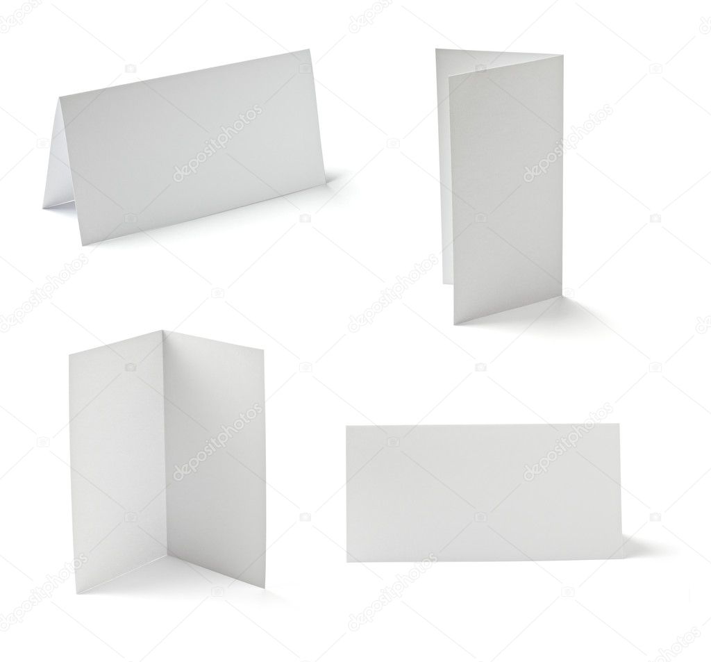 Folded card note leaflet Stock Photo by ©PicsFive 13783244