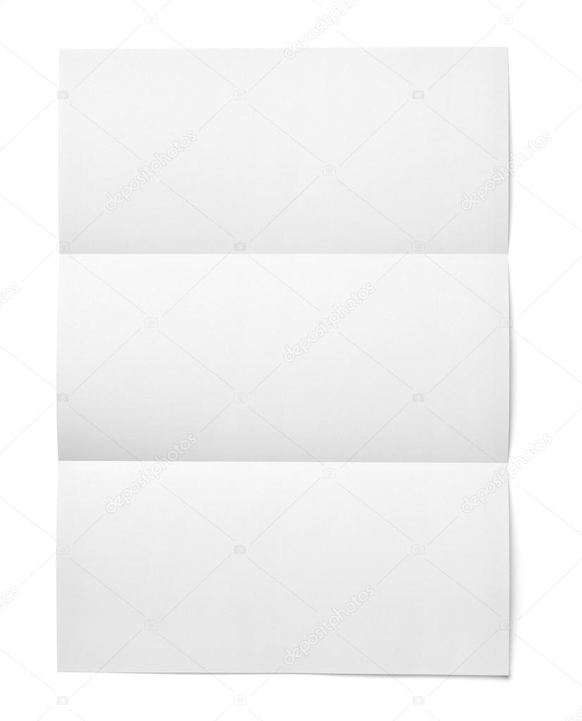 Leaflet letter business card white blank paper template — Stock Photo ...