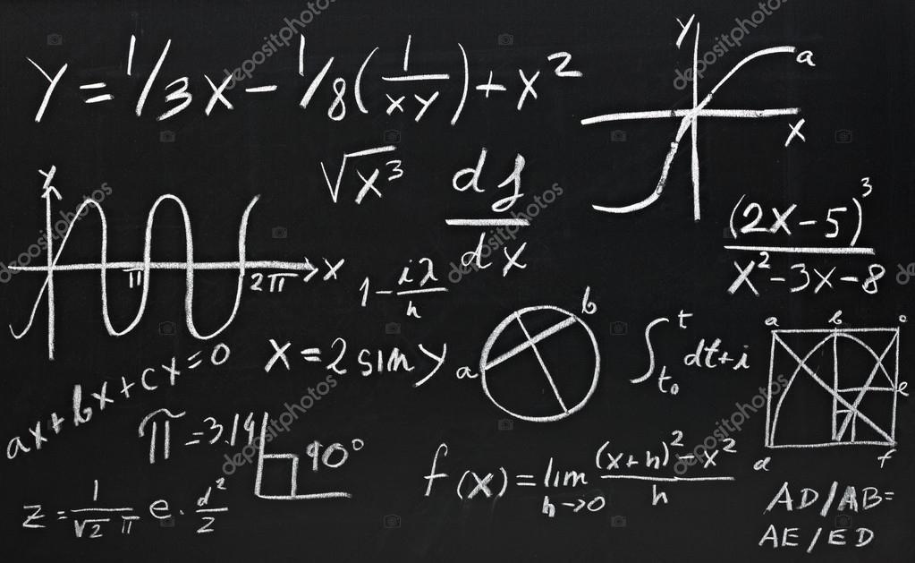 Close up of math formulas on a blackboard Stock Photo by ©PicsFive 29123887