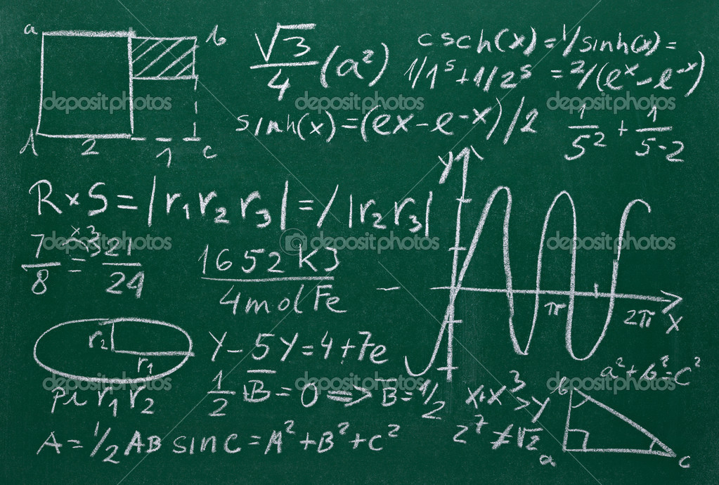 Close up of math formulas on a blackboard Stock Photo by ©PicsFive 29140127