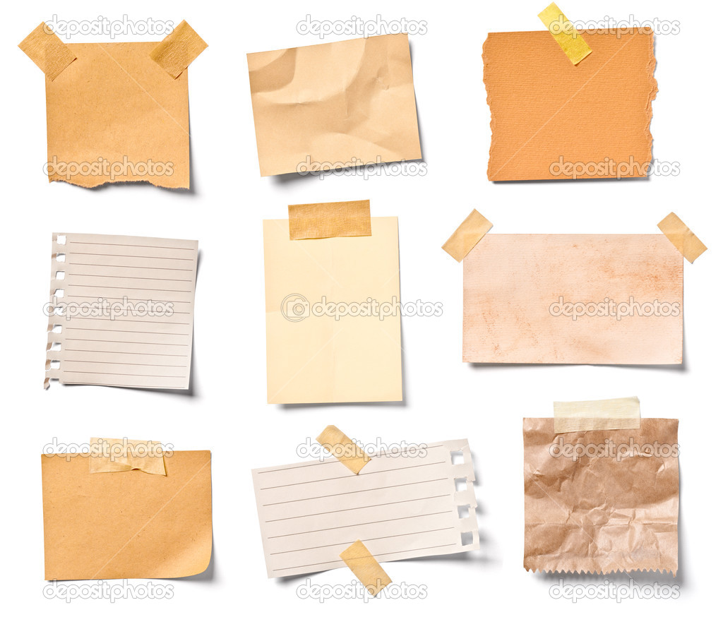 Vintage note paper office business — Stock Photo © PicsFive #29176973
