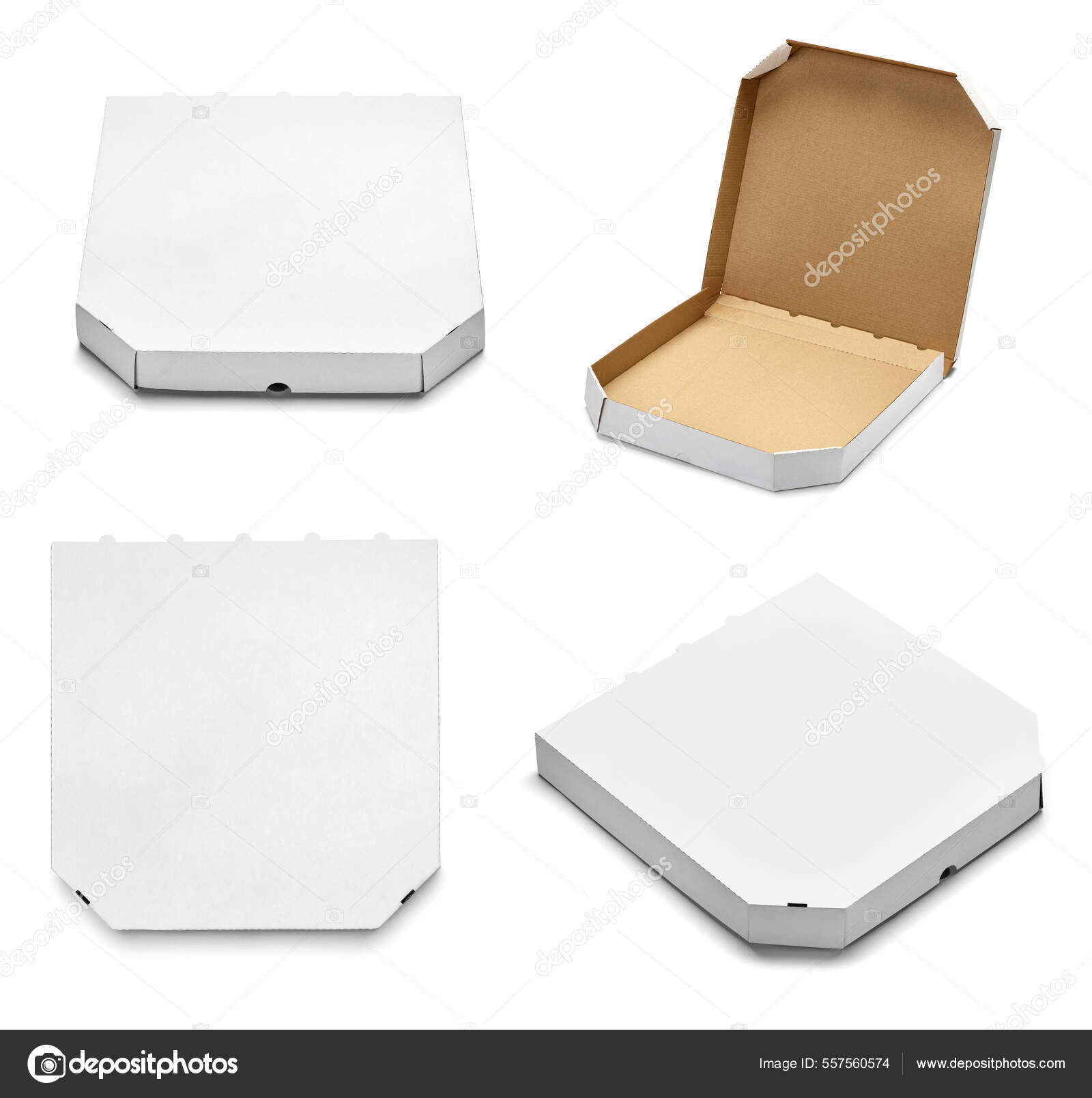 Collection Various Pizza Box White Background Stock Photo by ©PicsFive ...