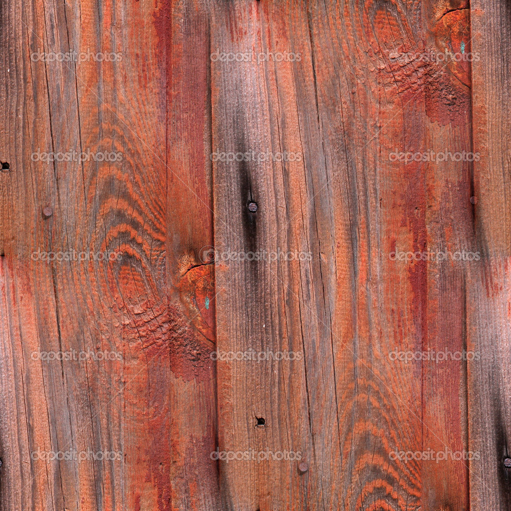Seamless red background texture old wood boards wood Stock Photo by ...