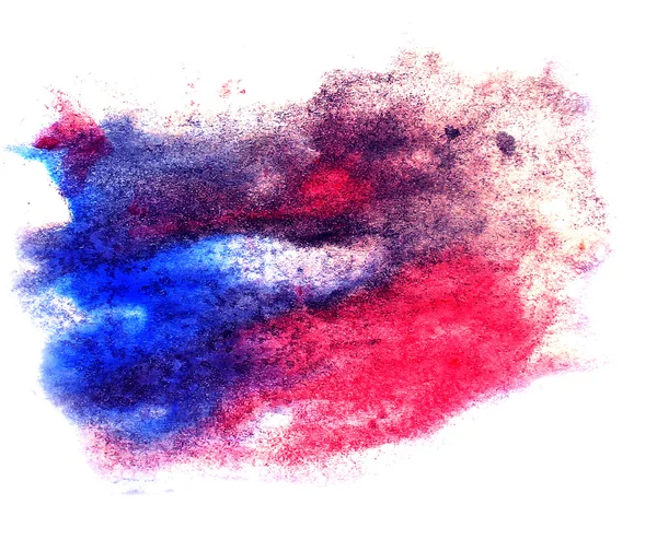 Watercolor red splash isolated spot handmade colored background Stock ...