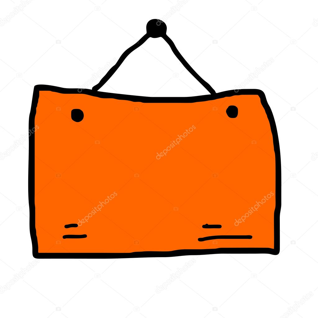 Old sign board vector art hanging on a rope cartoon Stock Vector Image ...