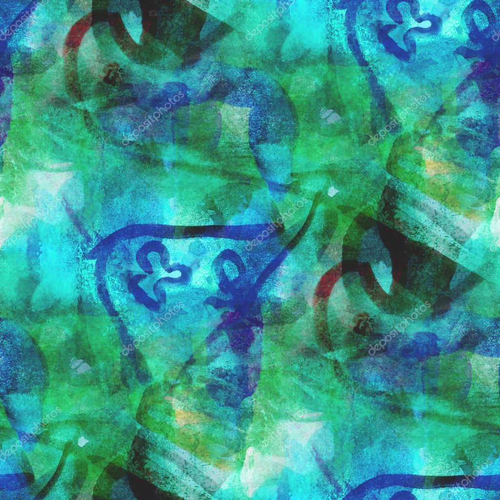 Textured seamless green, blue palette picture frame graphic styl Stock ...