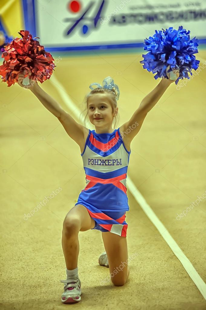 Cheerleading Championship Action – Stock Editorial Photo © evdoha #37483049
