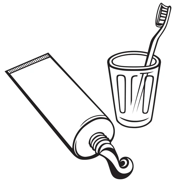 Toothpaste Clip Art Black And White