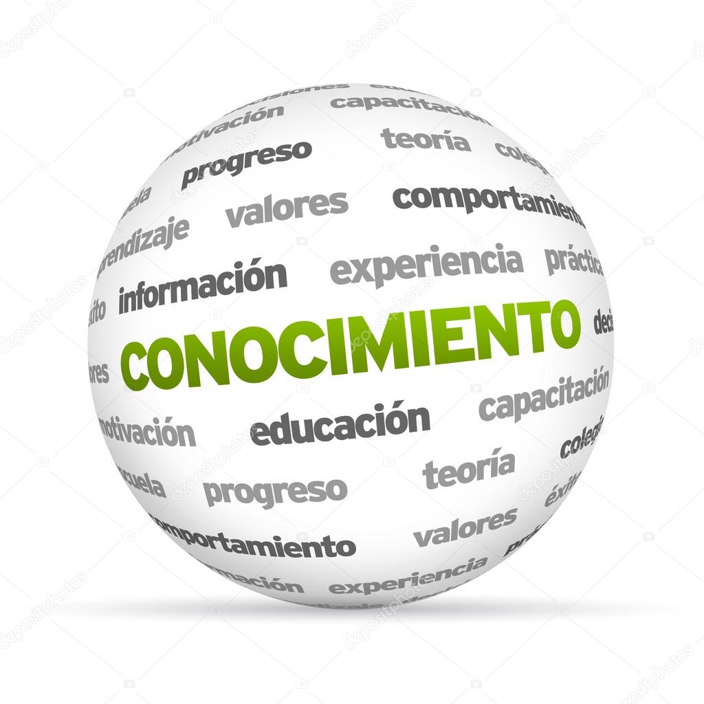 Aprender la esfera de la palabra (en español ) — Foto de stock ...