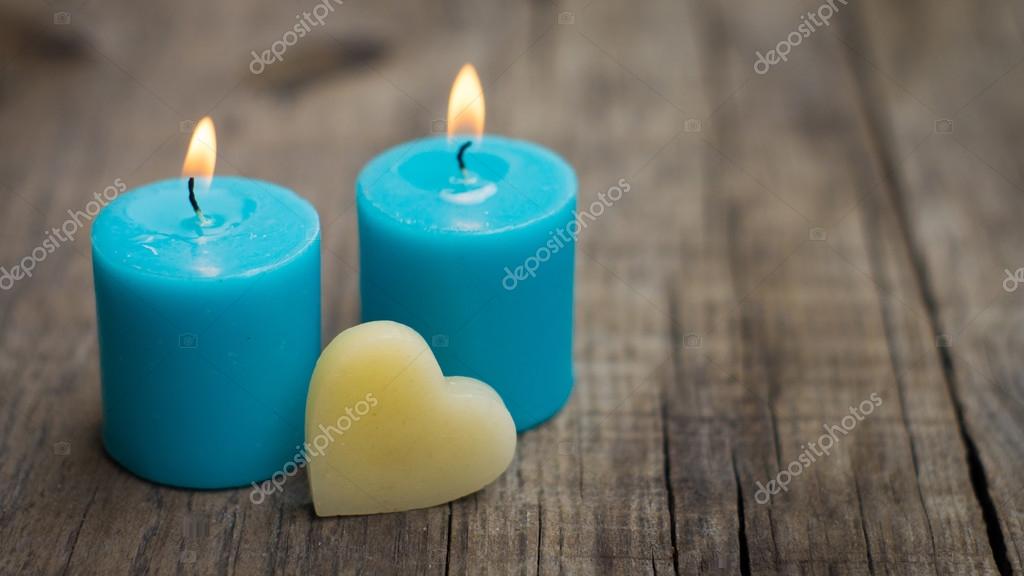 Blue Candles Stock Photo by ©kbuntu 30242273