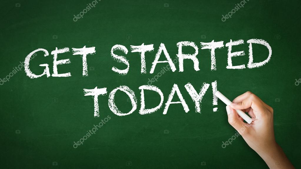 Get Started Today Chalk Illustration — Stock Photo © kbuntu #40045779 Get Started Today Chalk Illustration — Stock Photo © kbuntu #40045779