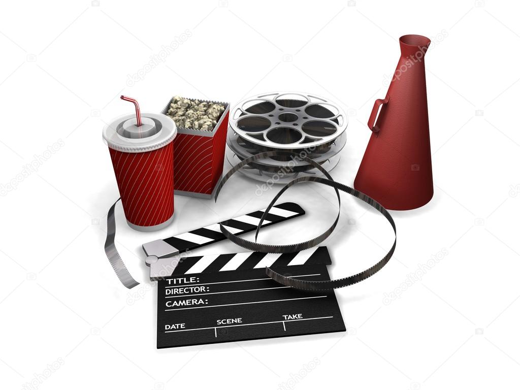 Movie items Stock Photo by ©kjpargeter 36411135
