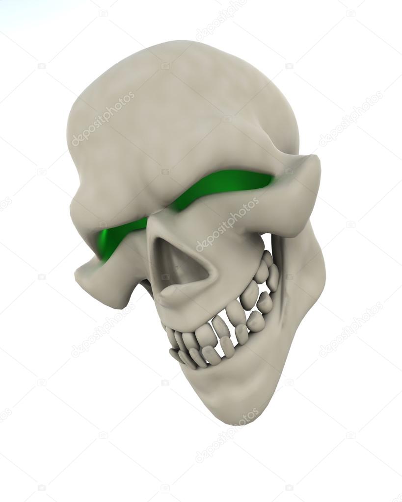 Evil Skull Face — Stock Photo © kjpargeter #37377763