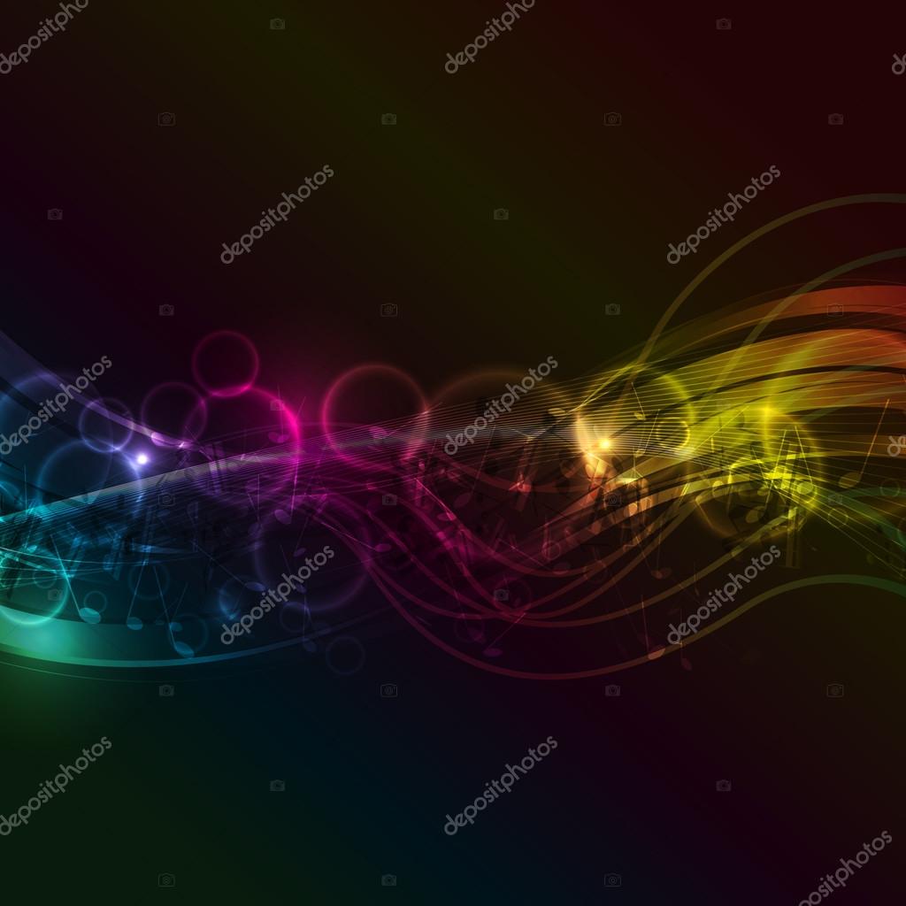 Abstract music notes background Stock Vector by ©kjpargeter 40298483