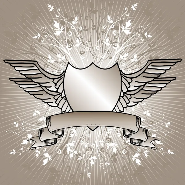 Sheild with wings 2401 Stock Vector Image by ©kjpargeter #40361325