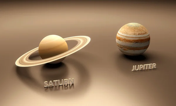 Planets Saturn and Jupiter blank — Stock Photo © Tristan3D #24535971