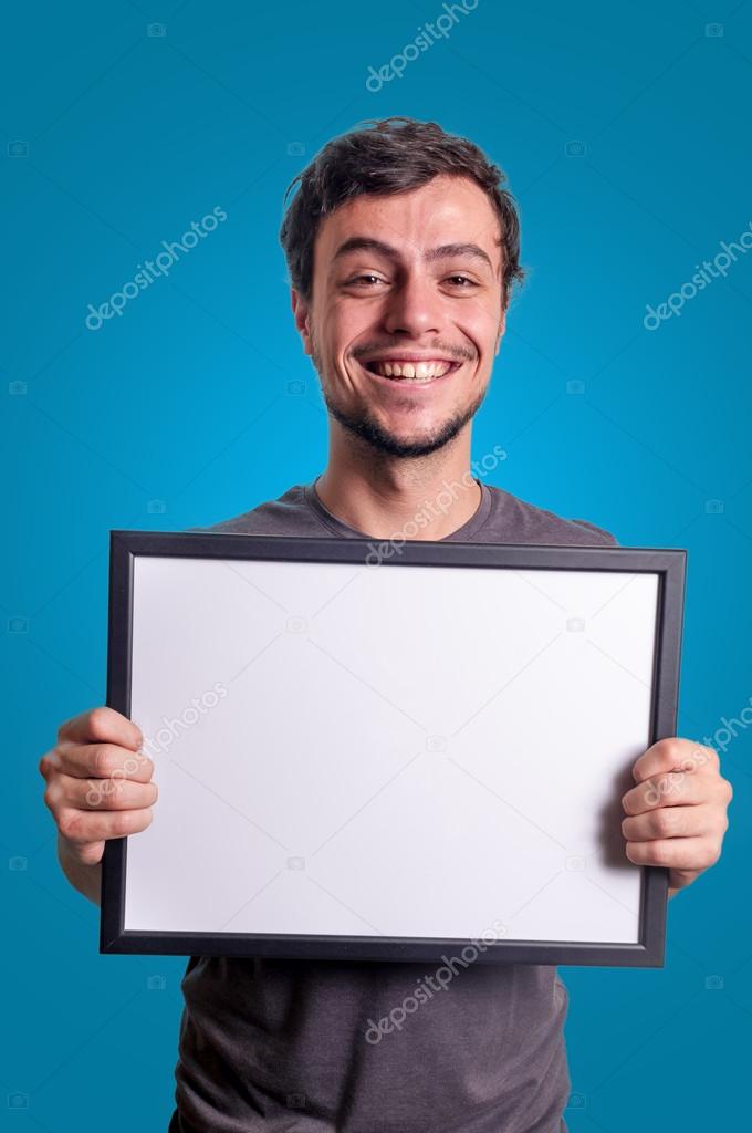 Fanny smiling guy showing sign Stock Photo by ©peus 13517167