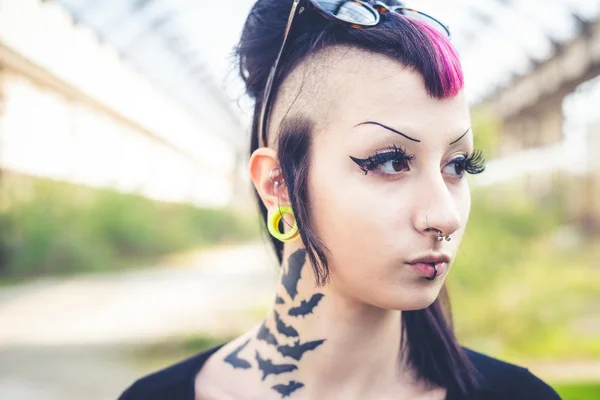 Beautiful punk girl Stock Photo by ©peus 46359301