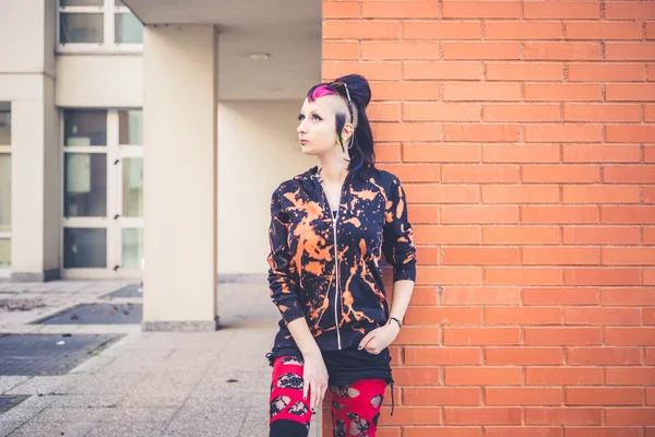 Beautiful punk girl Stock Photo by ©peus 46359301