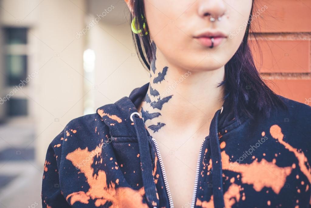 Beautiful punk girl Stock Photo by ©peus 46359301