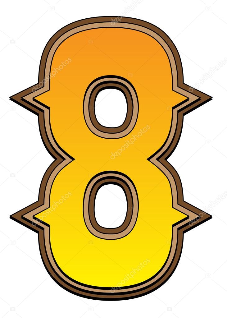 Western alphabet number - 8 Stock Photo by ©myper 12632454