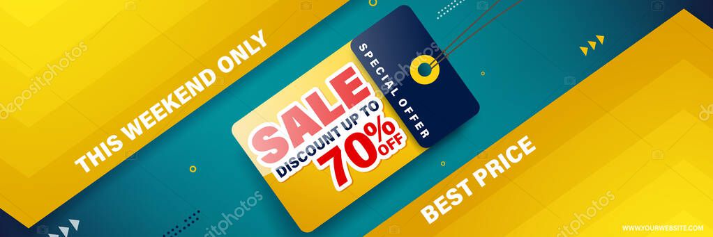 Diseño de plantilla de banner de venta para web o redes sociales ...