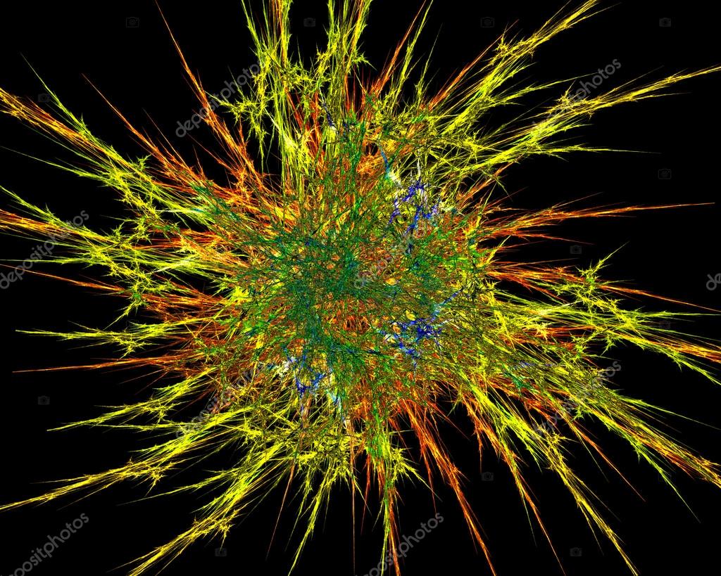 Abstract Multi Color Lightning Sparks Effect Background — Stock Photo ...