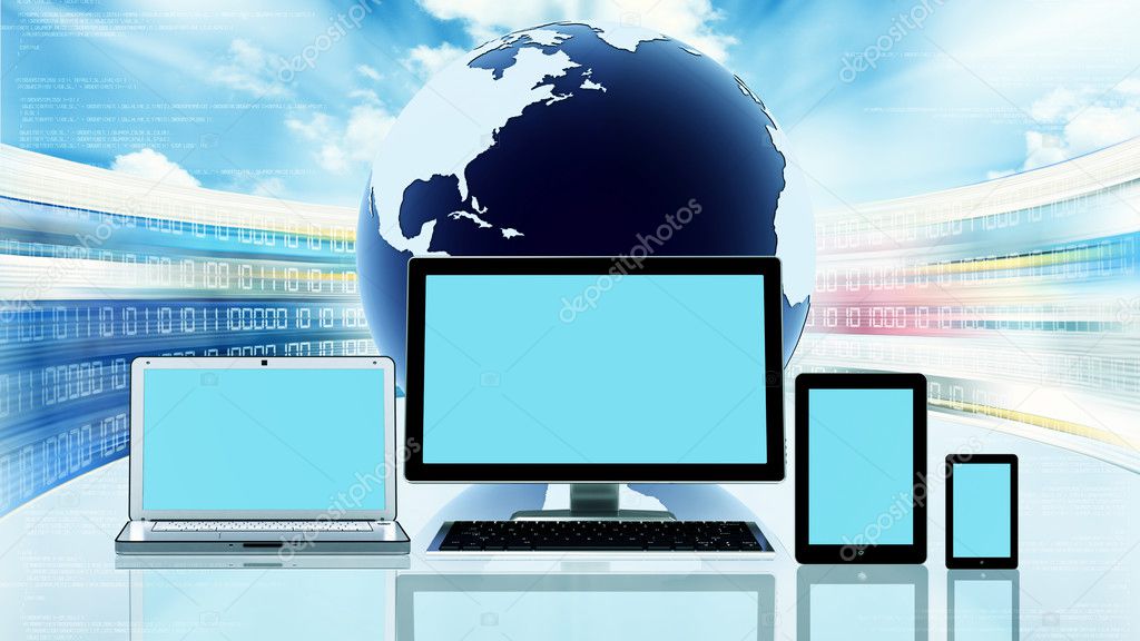 Multi platform gadget template Stock Photo by ©nmedia 23214816