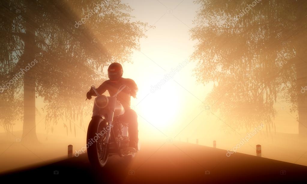 Motorcyclist — Stock Photo © Iurii #15113411