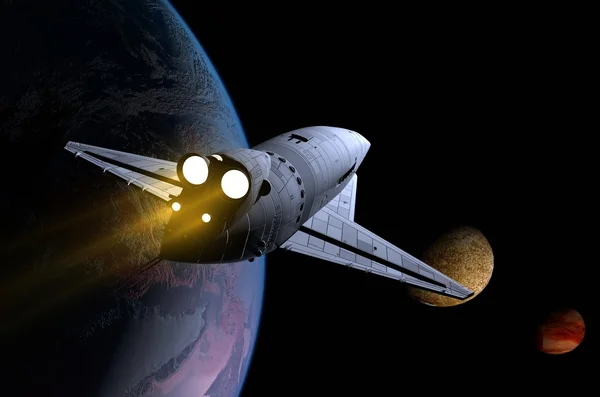 The aircraft and spacecraft. — Stock Photo © Iurii #130910758