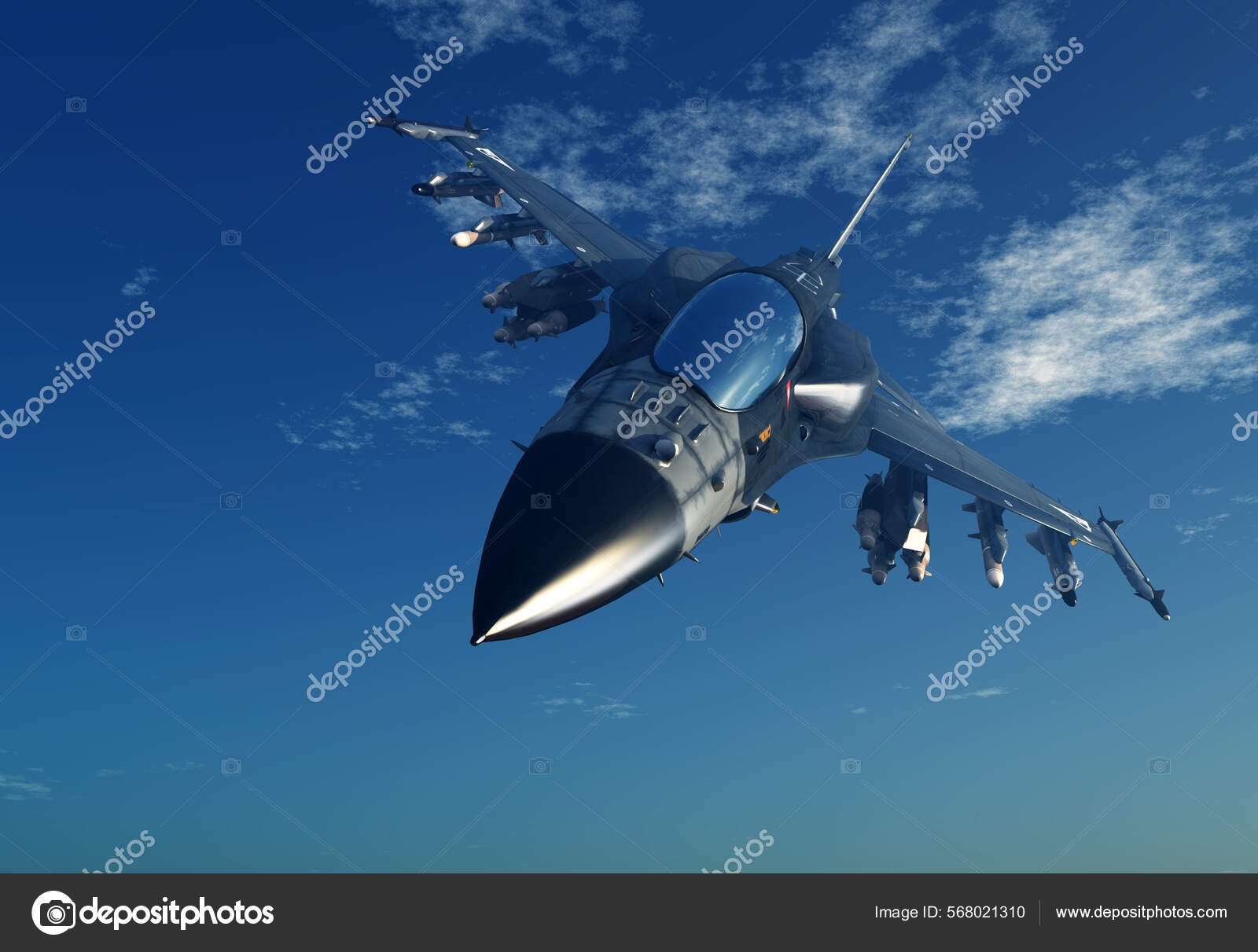 Jet Plane Background Sky Render Stock Photo by ©Iurii 568021310