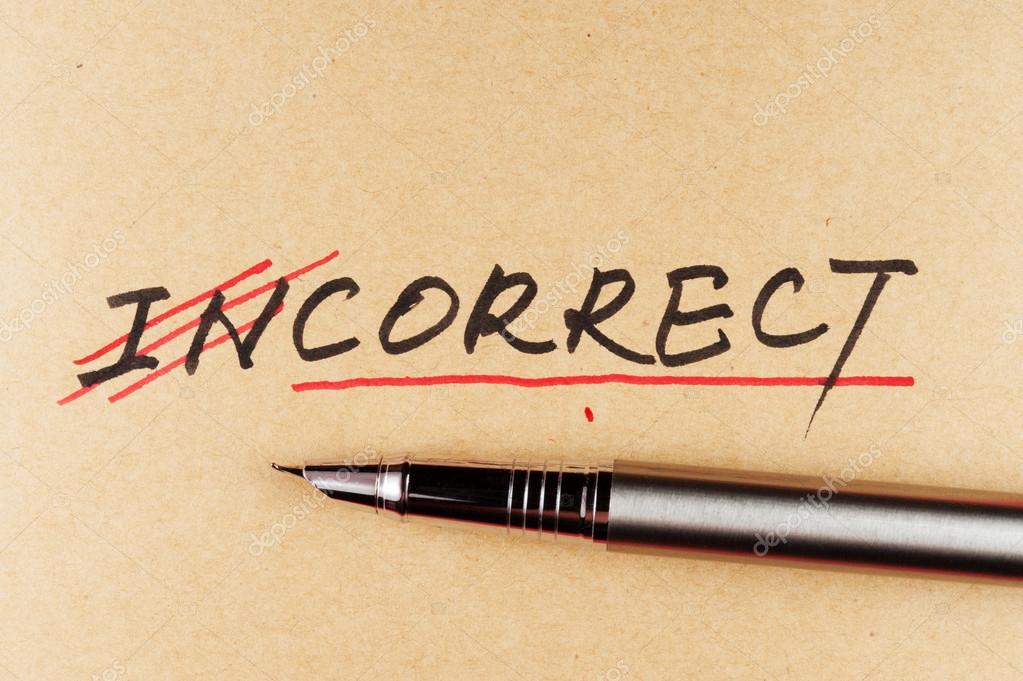 From incorrect to correct — Stock Photo © raywoo #15697363
