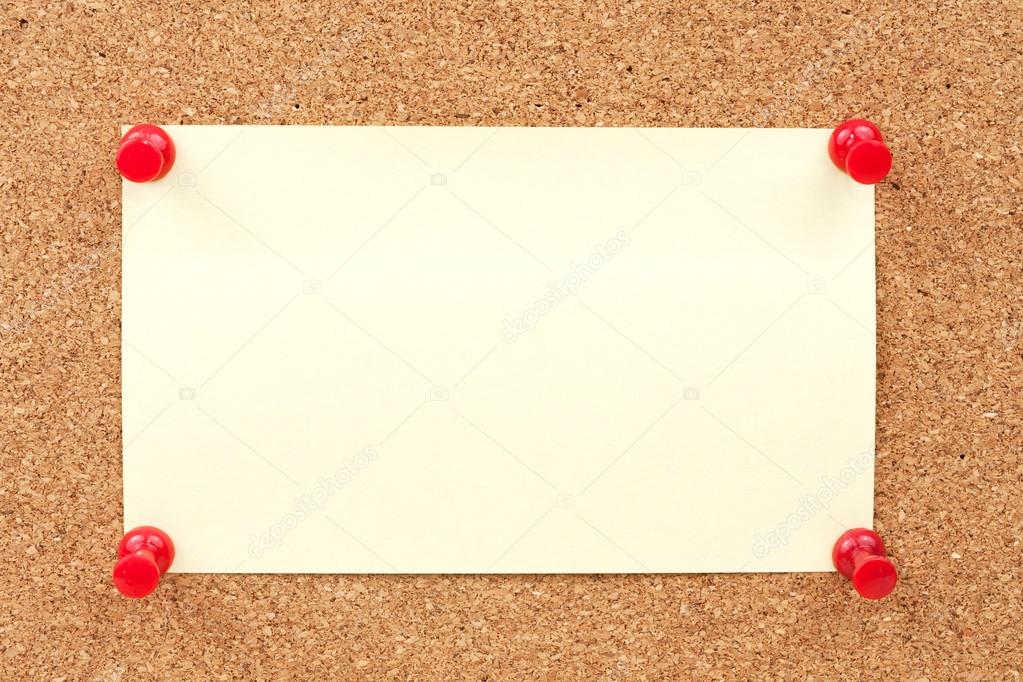 Tachuelas y papel — Foto de Stock #23896283 — Depositphotos