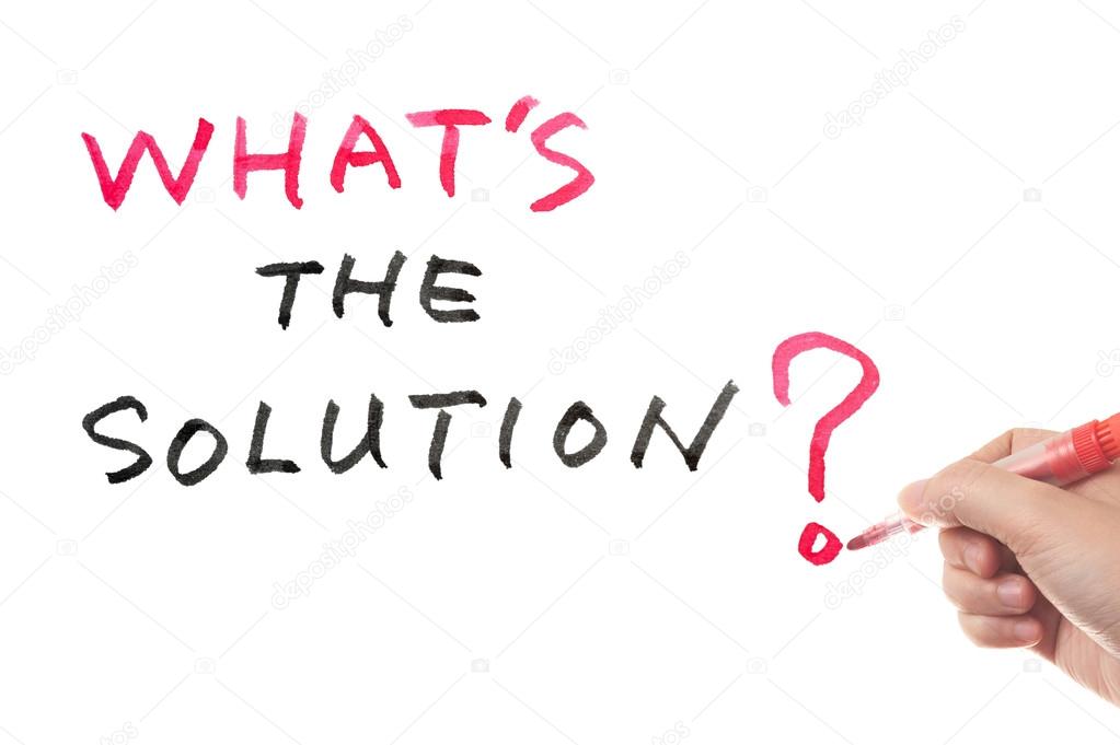 Whats the solution? — Stock Photo © raywoo #29503321