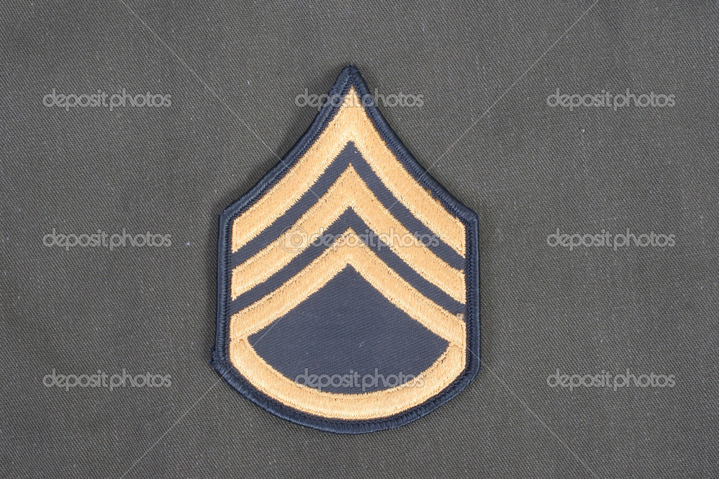 Us army uniform sergeant rank patch — Stock Photo © zim90 #25648189