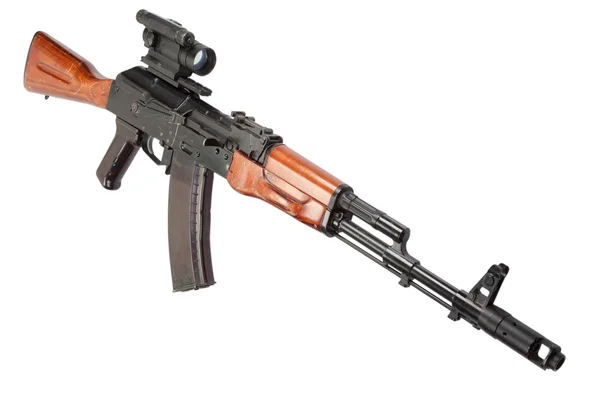 Kalashnikov AK47 with silencer — Stock Photo © zim90 #32613379