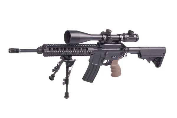 Rifle M4 with bipod Stock Photo by ©zim90 35515971
