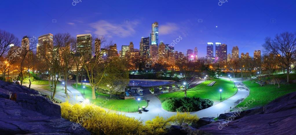Central Park at Night Stock Photo by ©sepavone 24887475