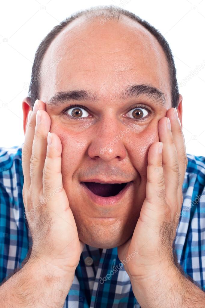 Excited man face | Happy excited man face — Stock Photo © JanMika #12705272 Excited man face | Happy excited man face — Stock Photo © JanMika #12705272