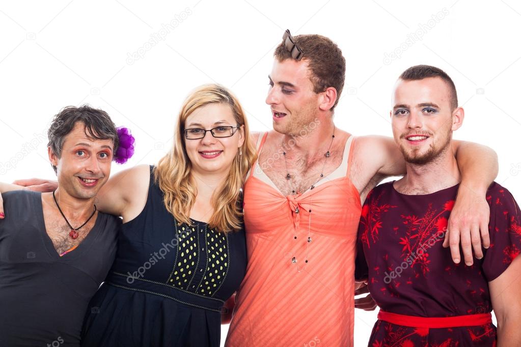 Cross-dressing men and woman Stock Photo by ©JanMika 19415725