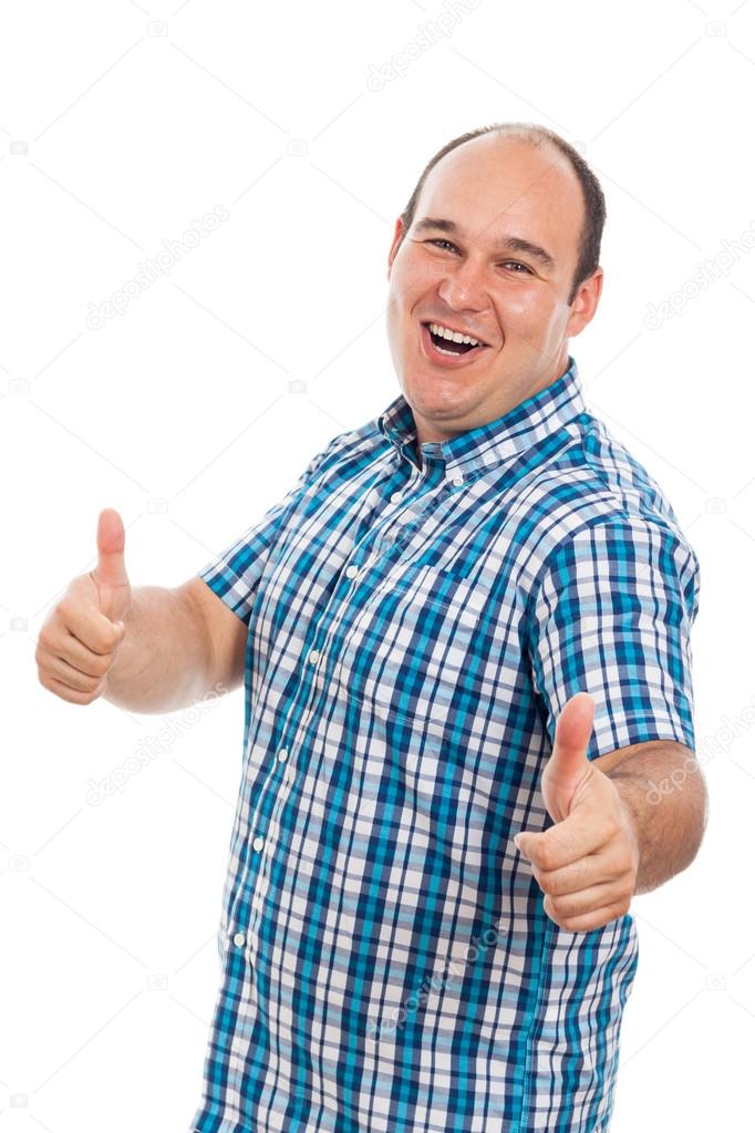 Ecstatic man thumbs up Stock Photo by ©JanMika 25272465