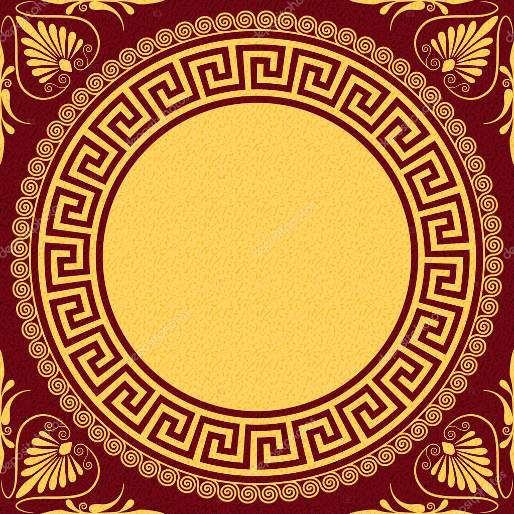 Vector Traditional vintage gold Greek ornament (Meander) Stock Vector ...