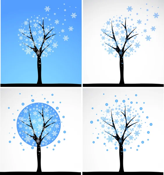 Square Snow Trees Stock Vector Image by ©jkbunny #31197267